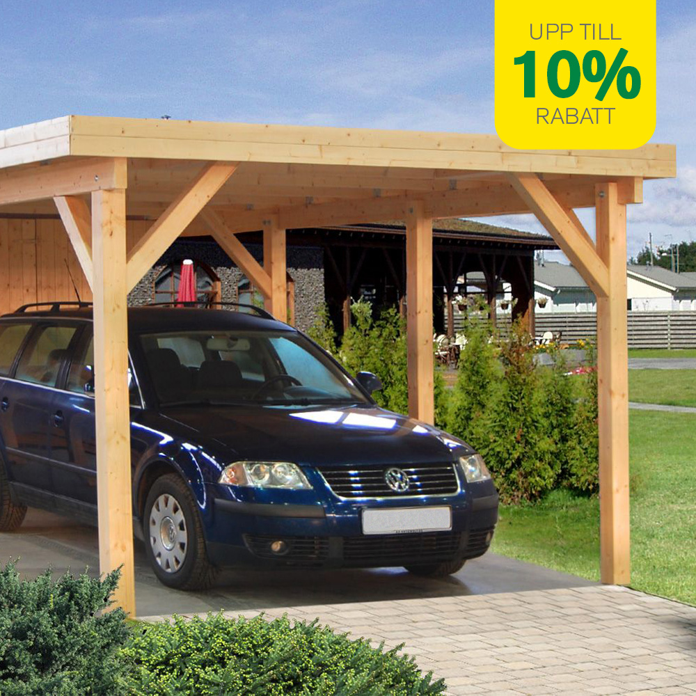 Garage med portar i stilren design med CE-märkning - Skånska