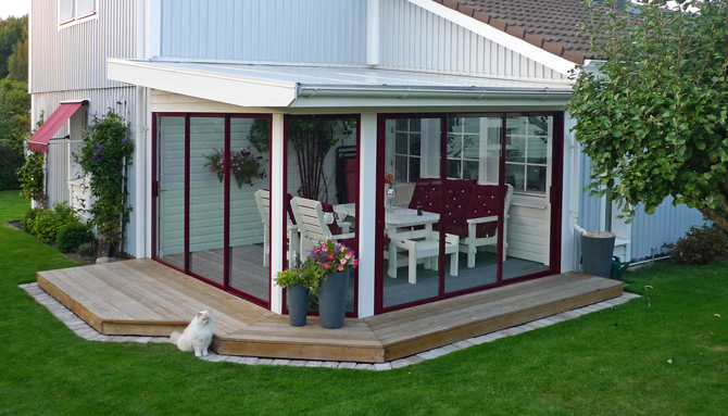 Slik glasser du inn altanen på en god måte